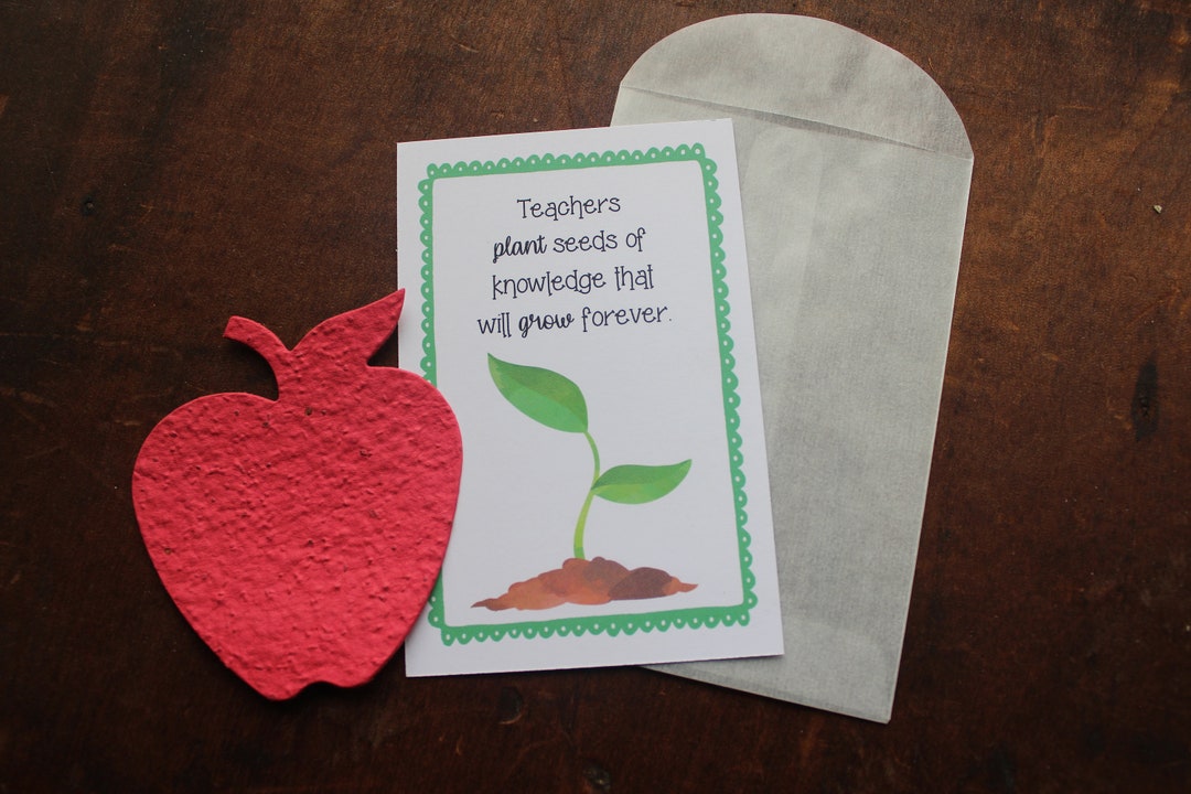Teachers Plant Seeds of Knowledge That Will Grow Forever- SET OF 8 ...