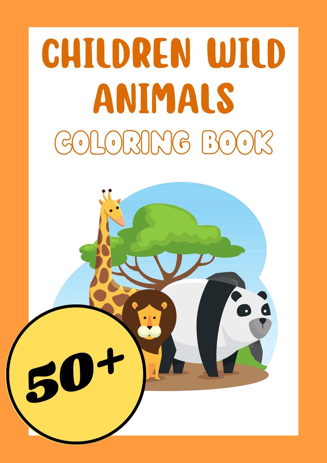 Children Animal Coloring Book - Etsy