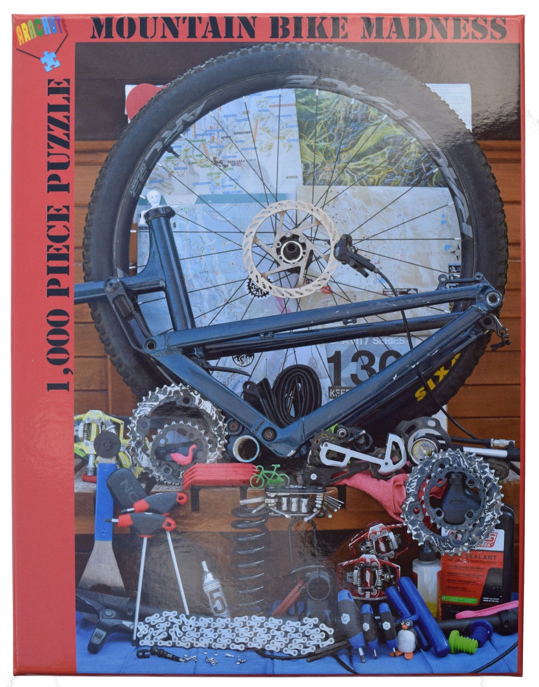 Parachute Puzzles Mountain Bike Madness 1000 Piece Jigsaw Puzzles - Etsy