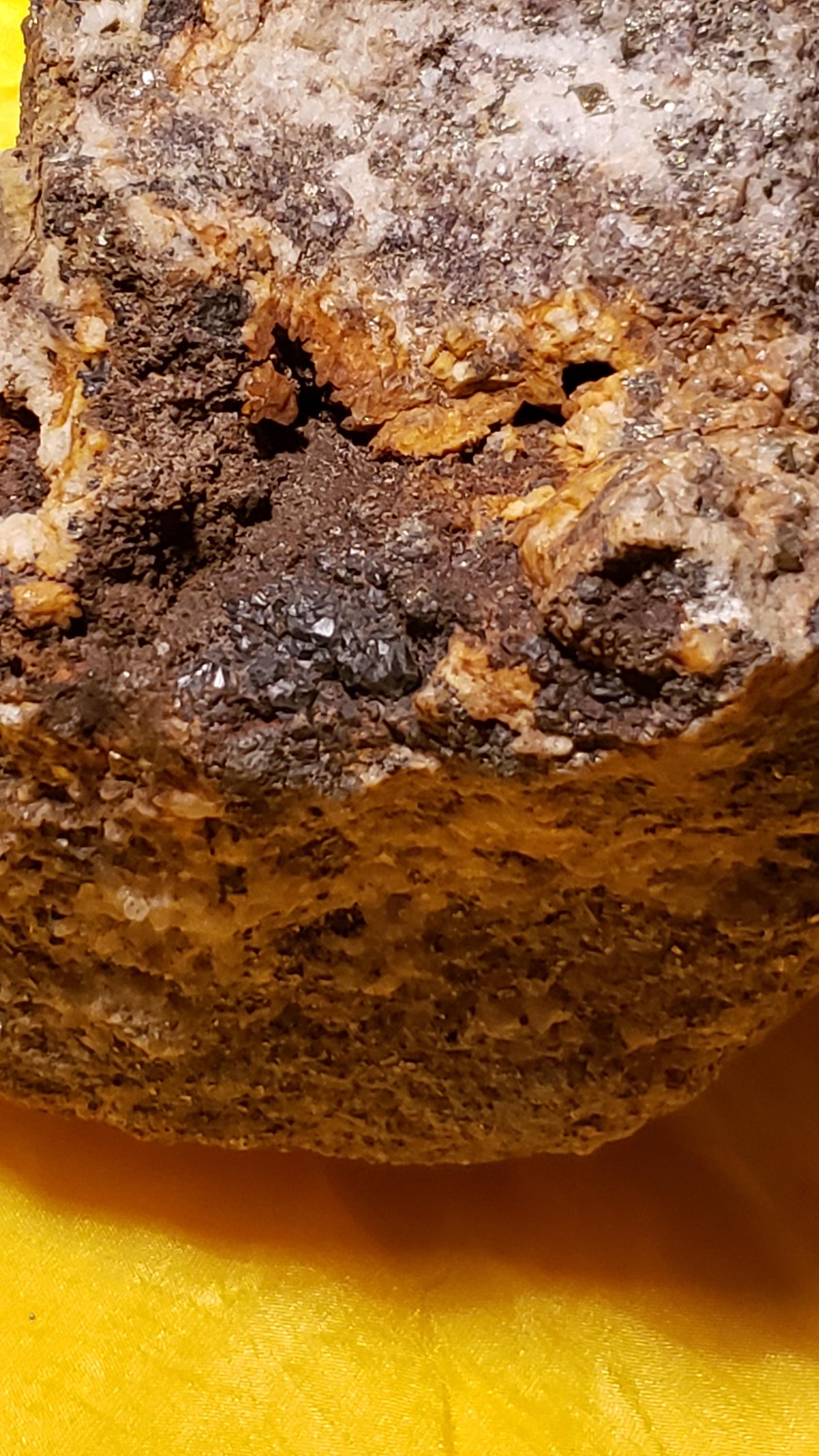 Rich Gold Ore Stone Rock Display Specimen Showing Gold Silver Copper 3 ...