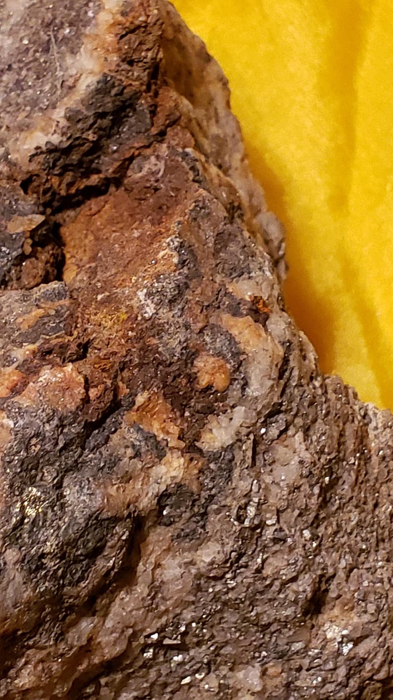 Rich Gold Ore Stone Rock Display Specimen Showing Gold Silver Copper 3 ...