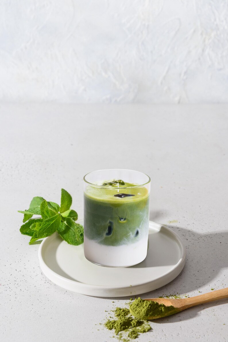 Matcha Latte Candle | Iced Matcha Latte Handmade Candle | Matcha Candle ...