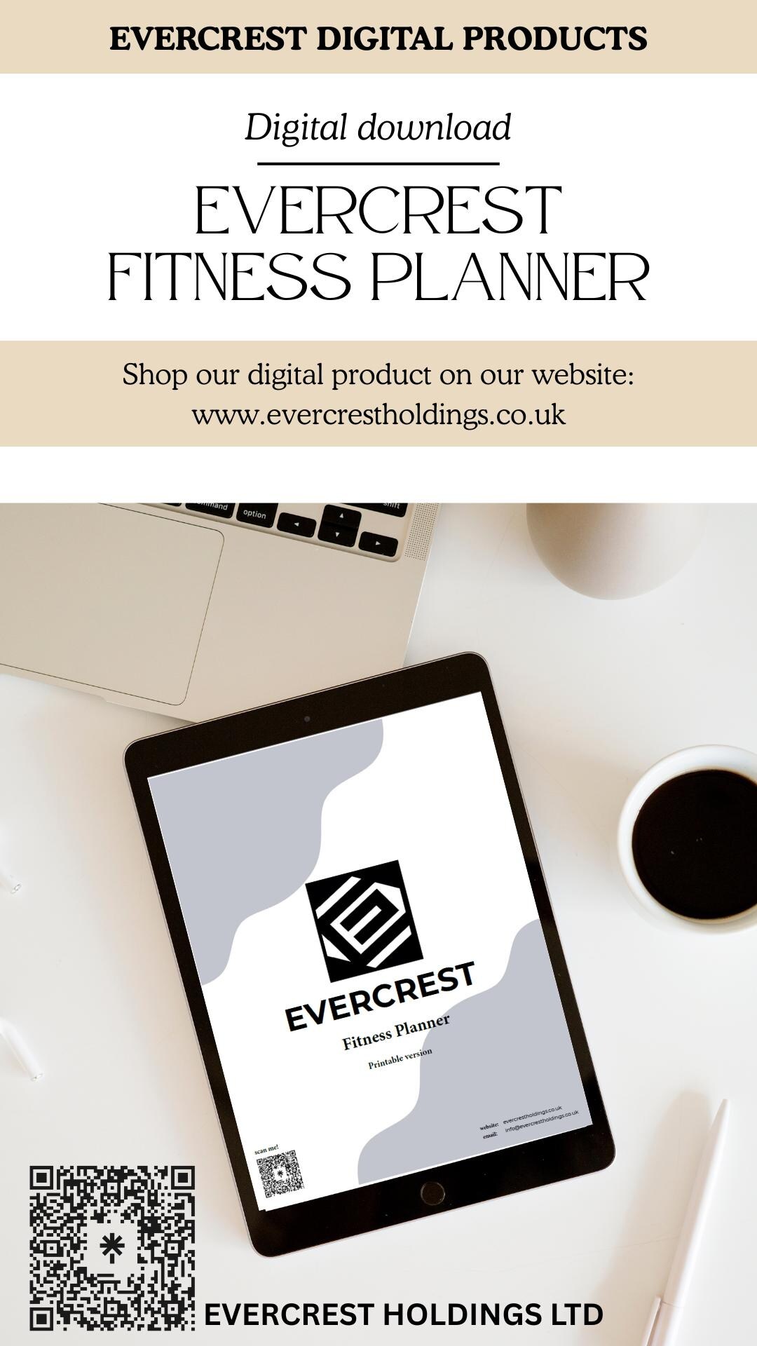 Evercrest Fitness Planner Printable Version Daily Diary Day Plan ...