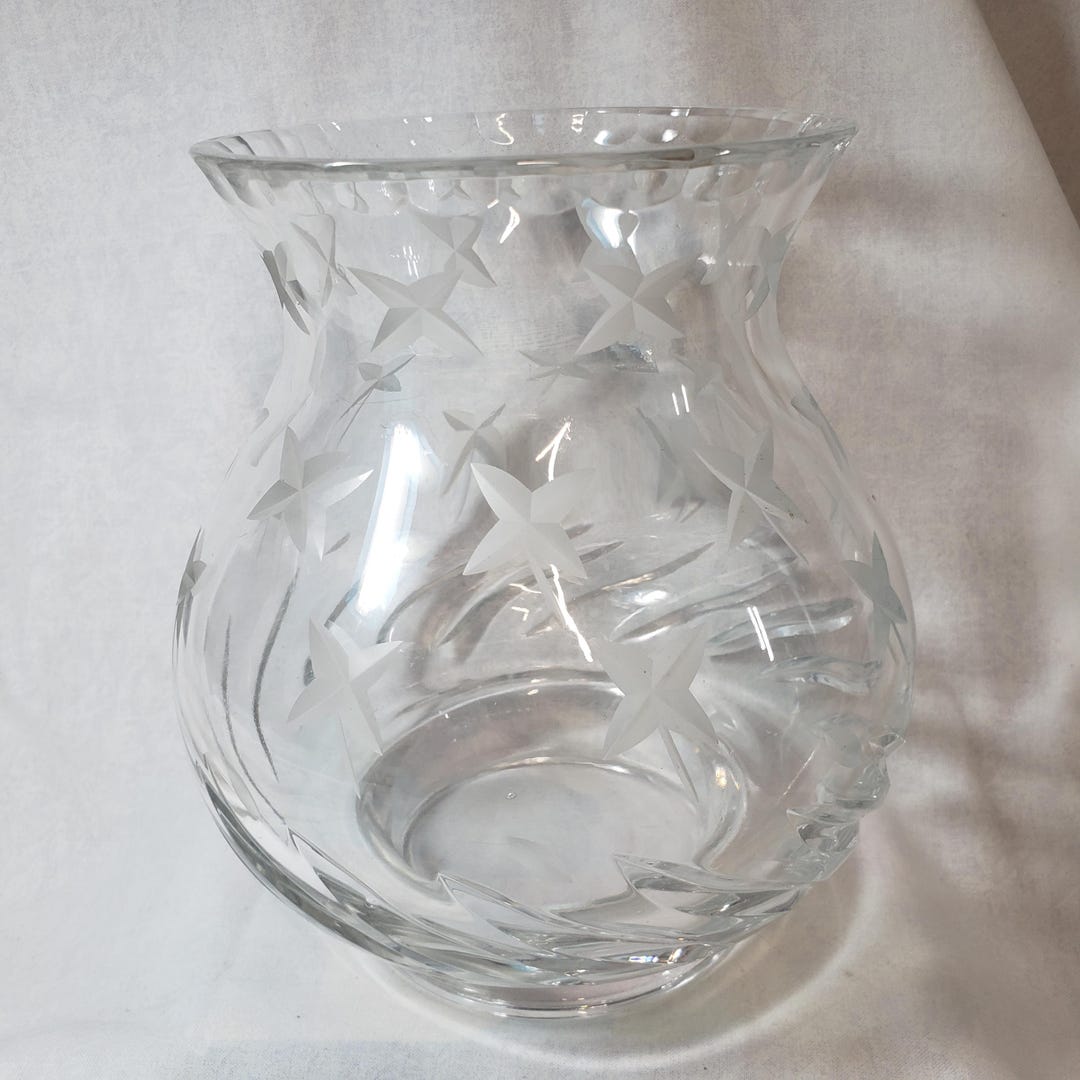 6" Leaded Crystal Candle Chimney - Hand Cut - Made in Poland (est Pre ...
