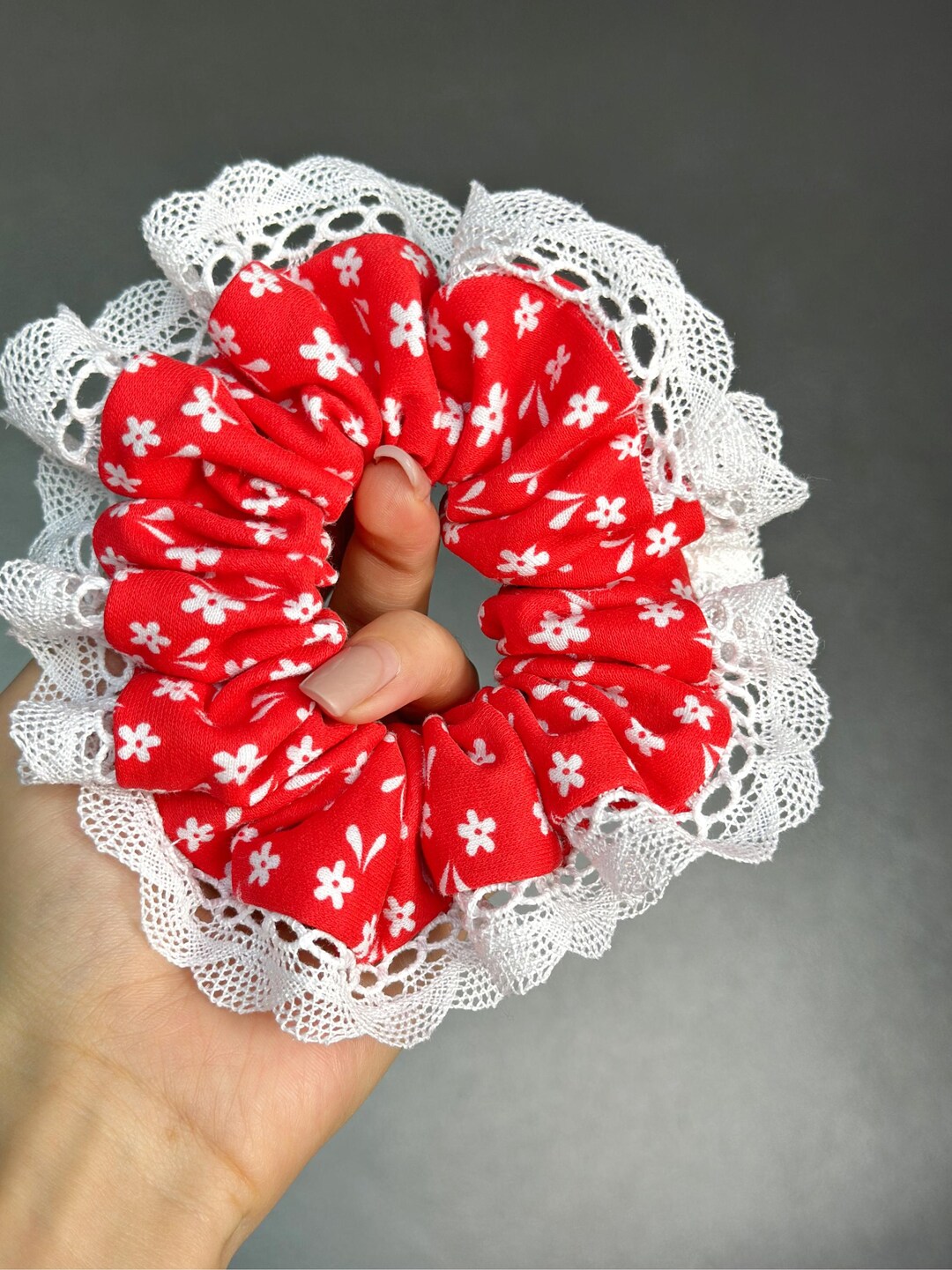 MAXI Scrunchie Frilly Style, Comfort and Sustainability, Hair Band ...