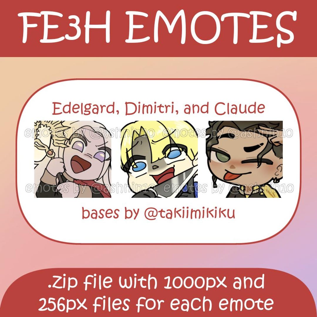 Fire Emblem: Three Houses Emotes for Discord/twitch/youtube - Etsy