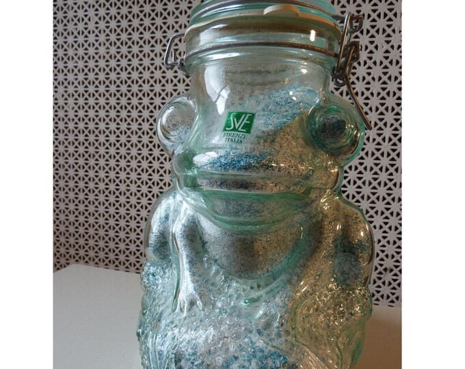 Vintage SVE Hermetic Glass Frog Canister Made in Italy Sale 50% Off - Etsy