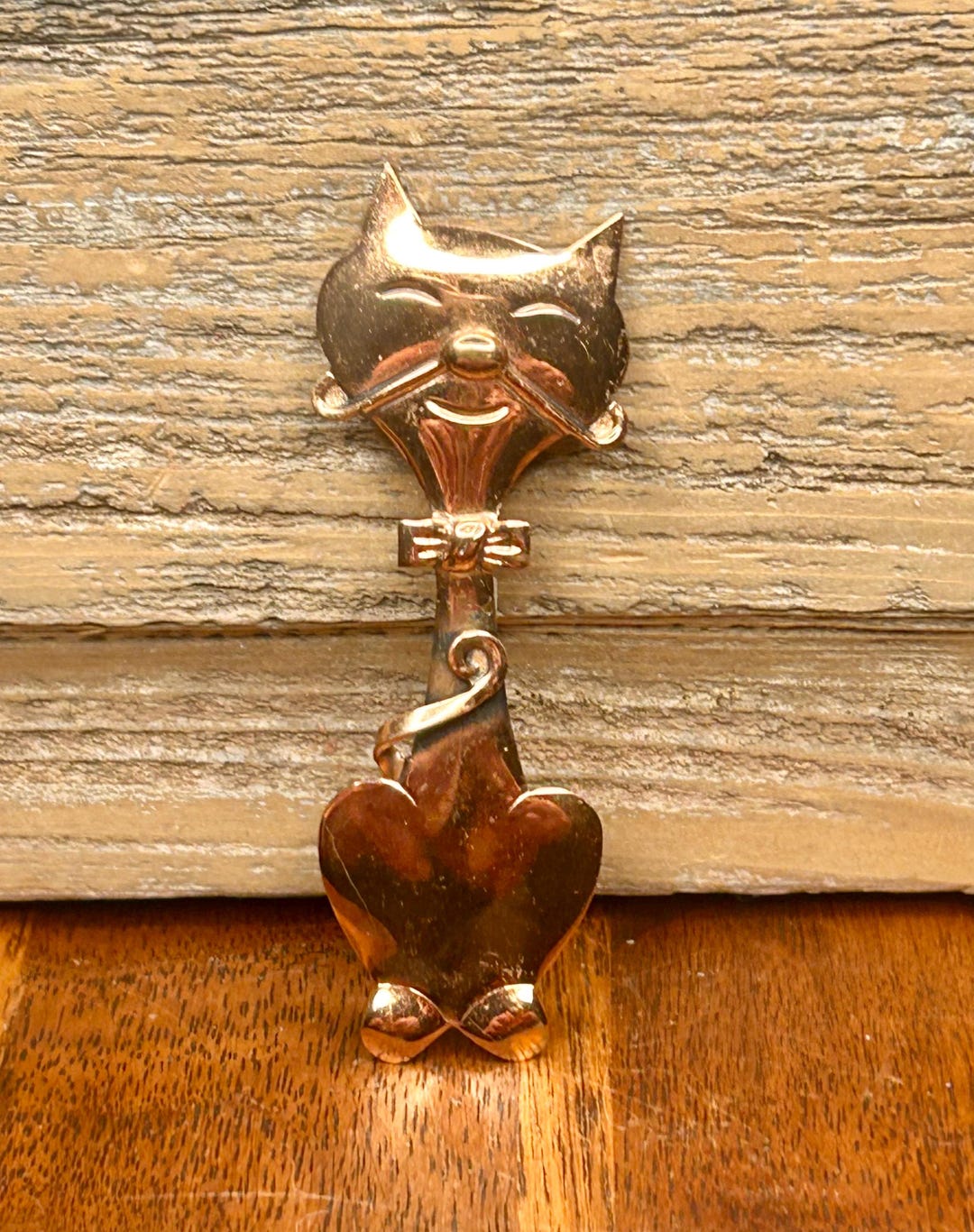 Vintage Copper Cat Brooch Copper Jewelry Pin Retro Fashion Cute Kitty ...