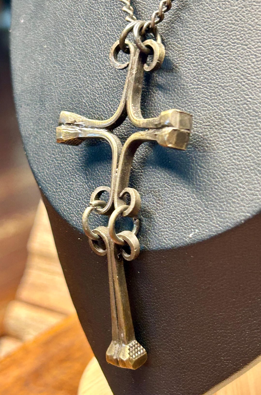 Vintage Articulated Cross Pendant Necklace Retro Religious Jewelry - Etsy