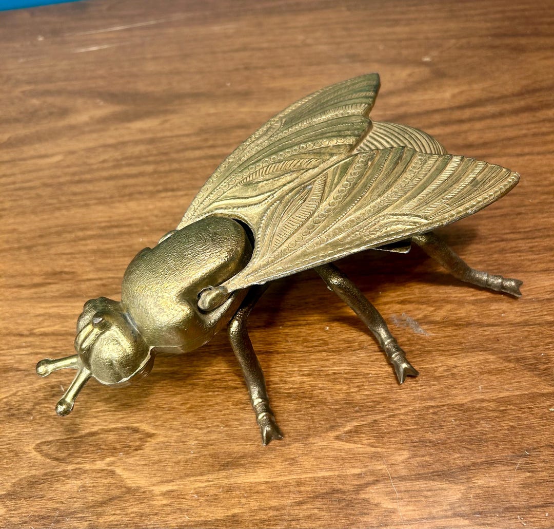 Vintage Brass Fly Ashtray Flying Insect Retro Home Decor Tobacconia - Etsy