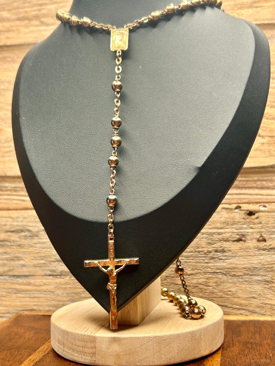 Vintage Red Rosary Beads Bead Crucifix Religious Jewelry Christianity ...