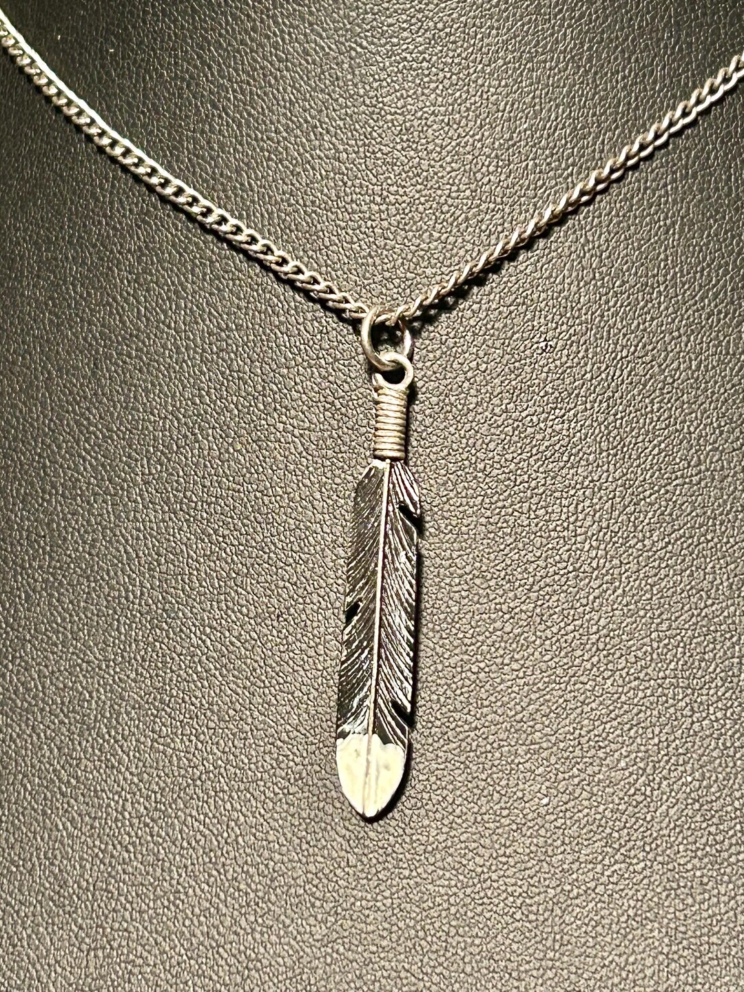 Feather Necklace Realistic Figural Art Birds Nature 3D Fashion Jewelry ...