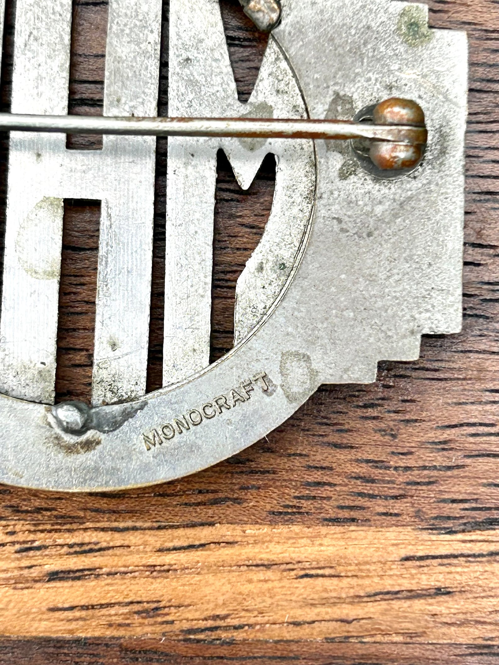 Antique Art Deco Brooch Monocraft Monogram MAA Vintage Fashion - Etsy