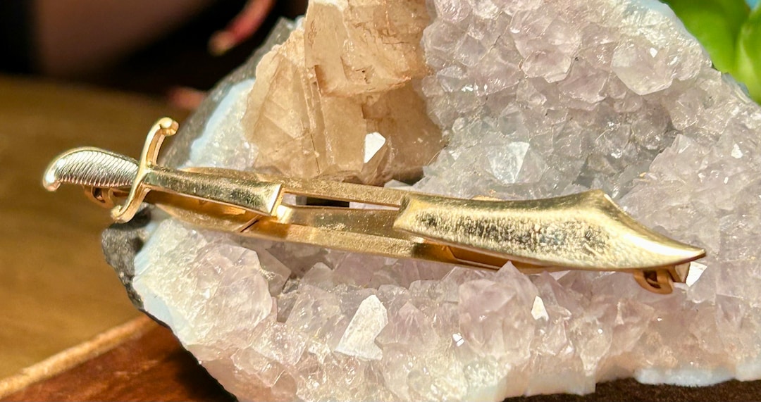 Vintage Anson Tie Clip Sword Cuts Through Tie Retro Mid Century Jewelry ...