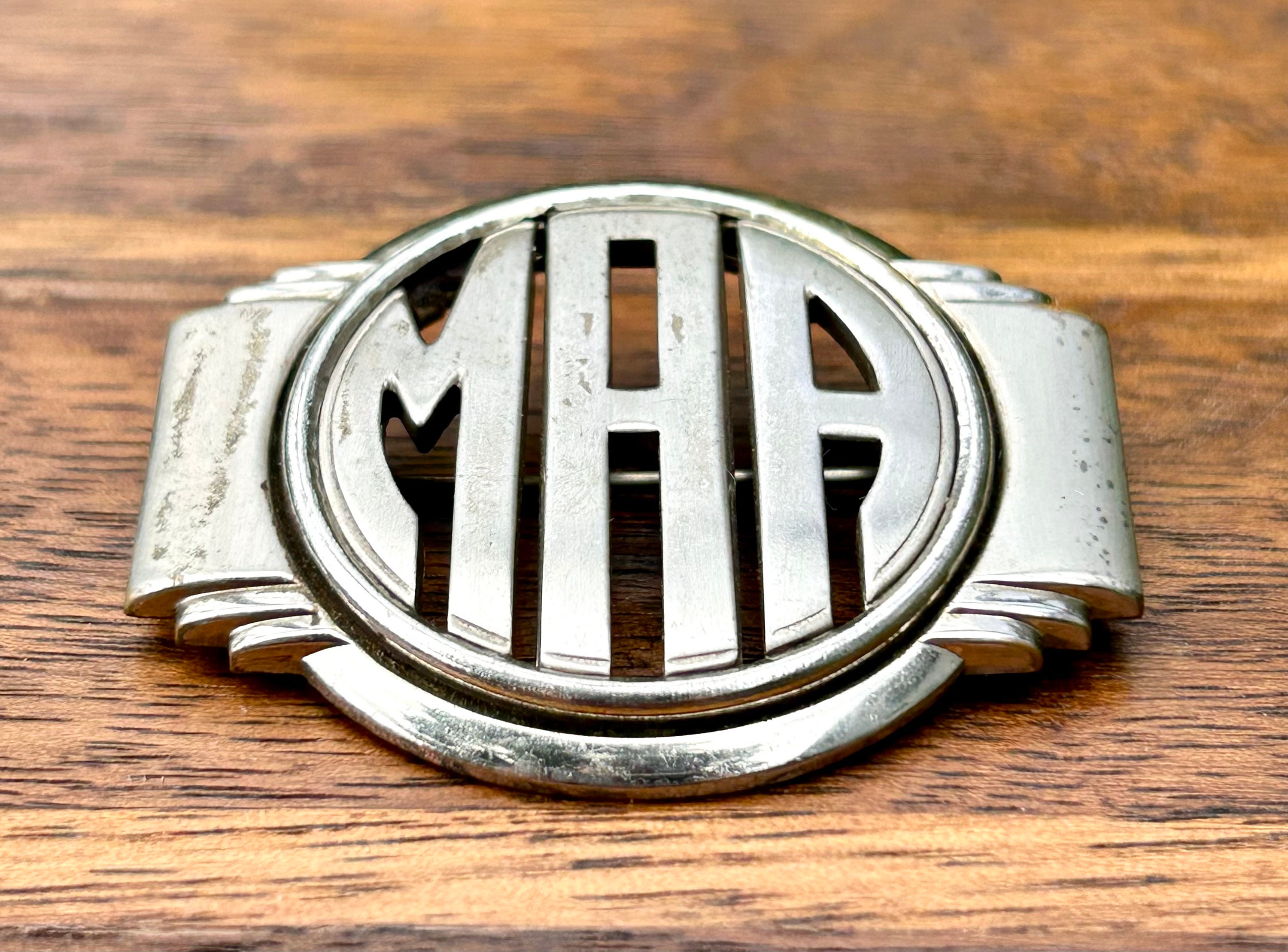 Antique Art Deco Brooch Monocraft Monogram MAA Vintage Fashion - Etsy