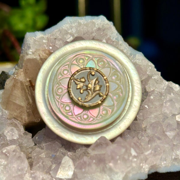 Button Brooch - Etsy