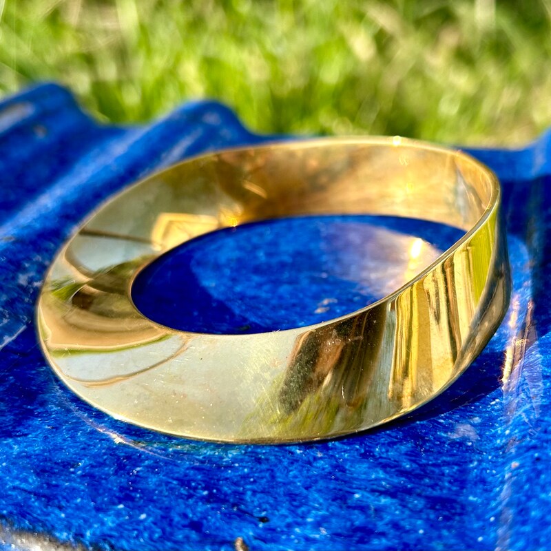 Solid Brass Bracelet - Etsy