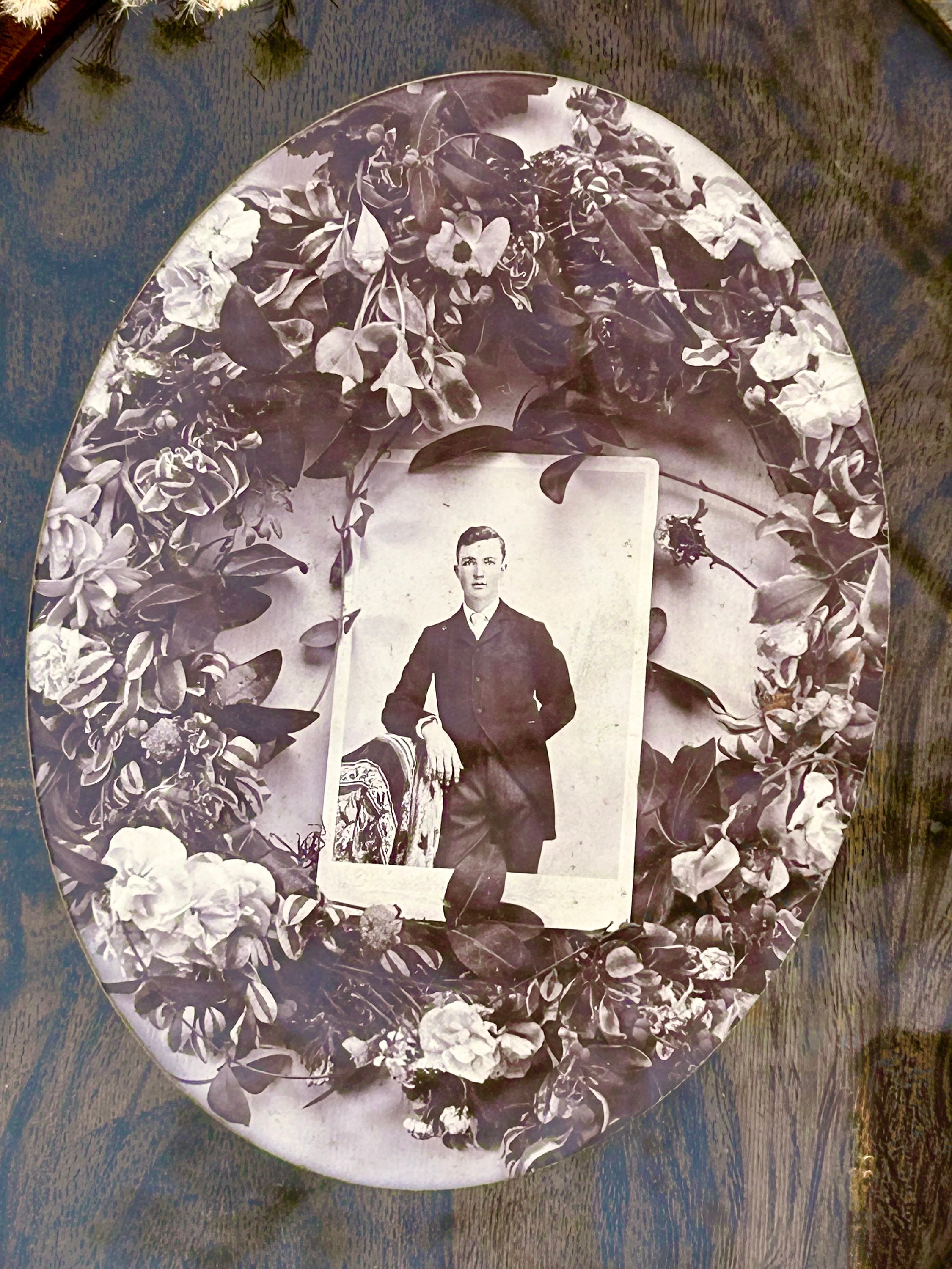 Antique Black & White Photograph Photo Framed Matted Floral - Etsy Antique Black & White Photograph Photo Framed Matted Floral - Etsy