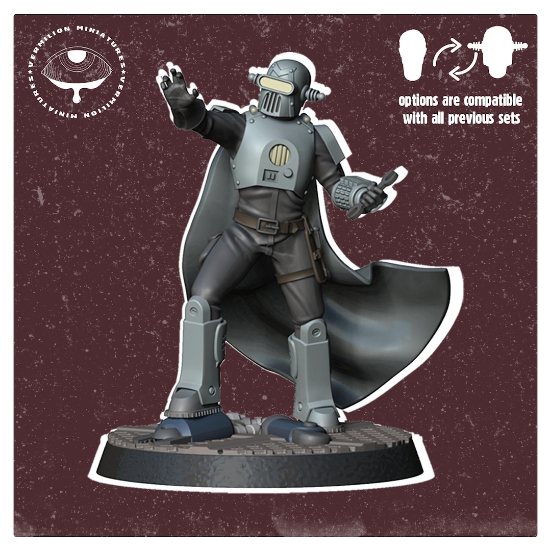 32mm Hardened Wasteland Robotic Overlord – Fallout RPG Mini | Post ...