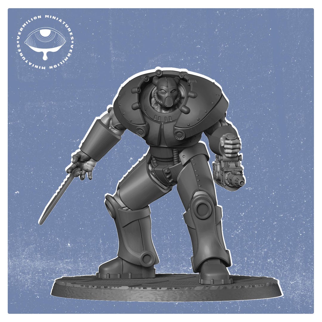 32mm Armored Collective Soldier – Fallout RPG Mini | Post-apocalyptic ...