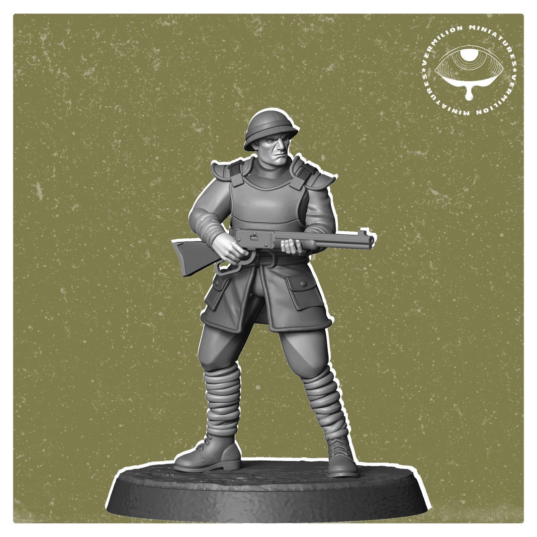 32mm Desert Patrol – Fallout RPG Mini | Post-apocalyptic Figure ...