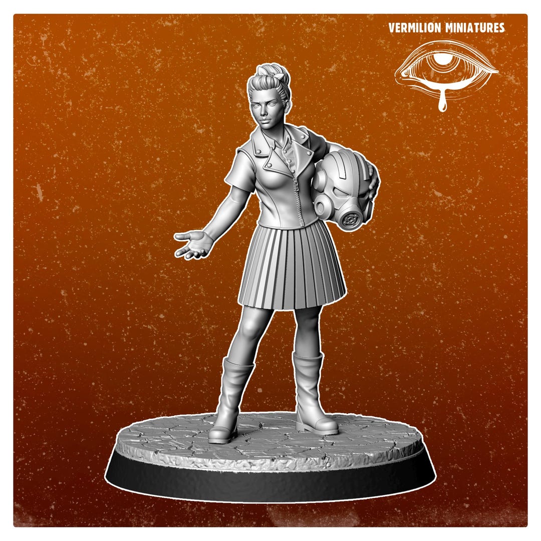 32mm Roxy Nitro – Cool Fallout Atom Cats Girl Miniature – Fallout RPG ...