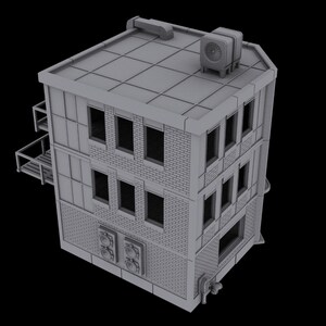 3D Printed Post-apocalyptic Building Terrain - Commercial Building ...