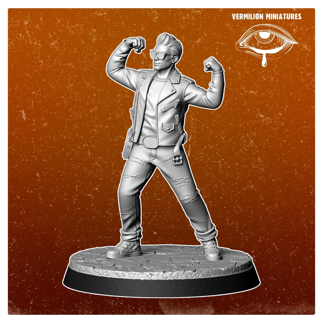 32mm Johnny Rad - Too Cool – Fallout Mechanic Miniature – Fallout RPG ...
