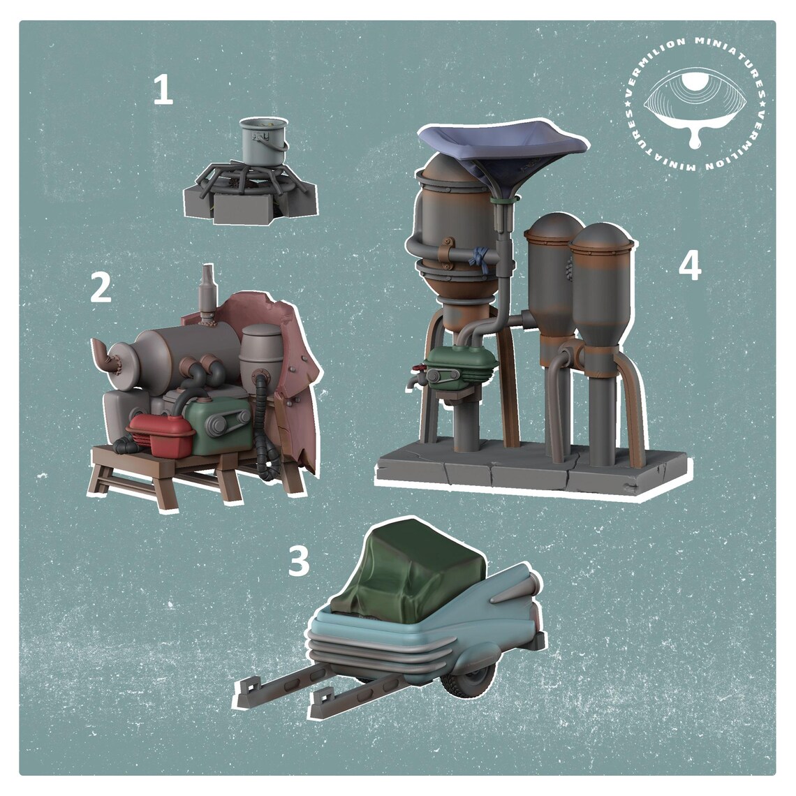 32mm Wasteland Terrain – Fallout RPG Mini | Post-apocalyptic Figure ...