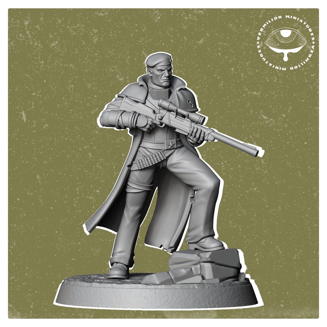 32mm Desert Patrol – Fallout RPG Mini | Post-apocalyptic Figure ...