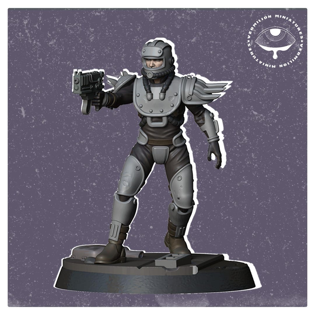 32mm Necropolis Armored Wastelander – Fallout RPG Mini | Post ...