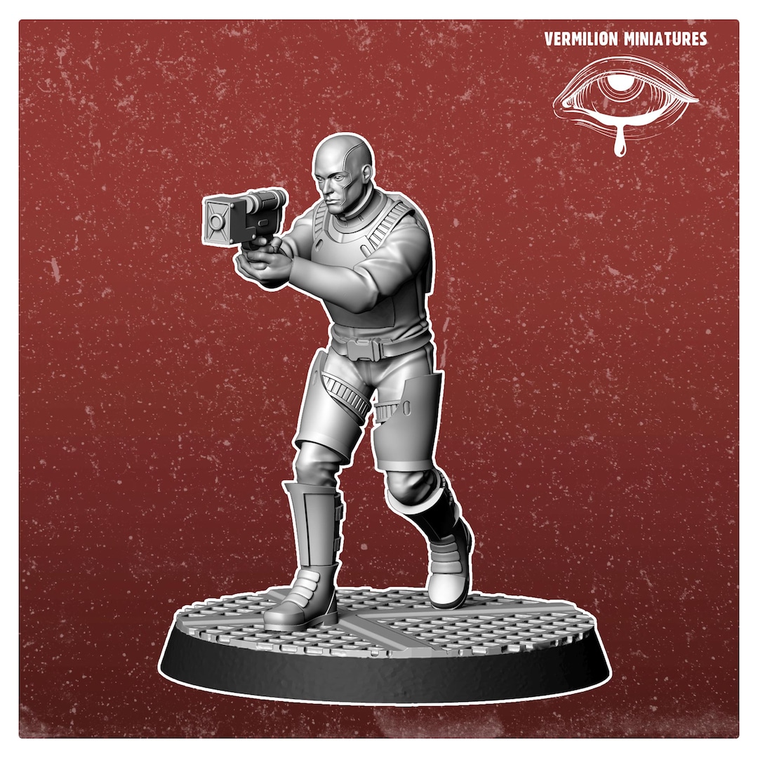 32mm Wastelander Replicant – Fallout RPG Mini | Post-apocalyptic Figure ...