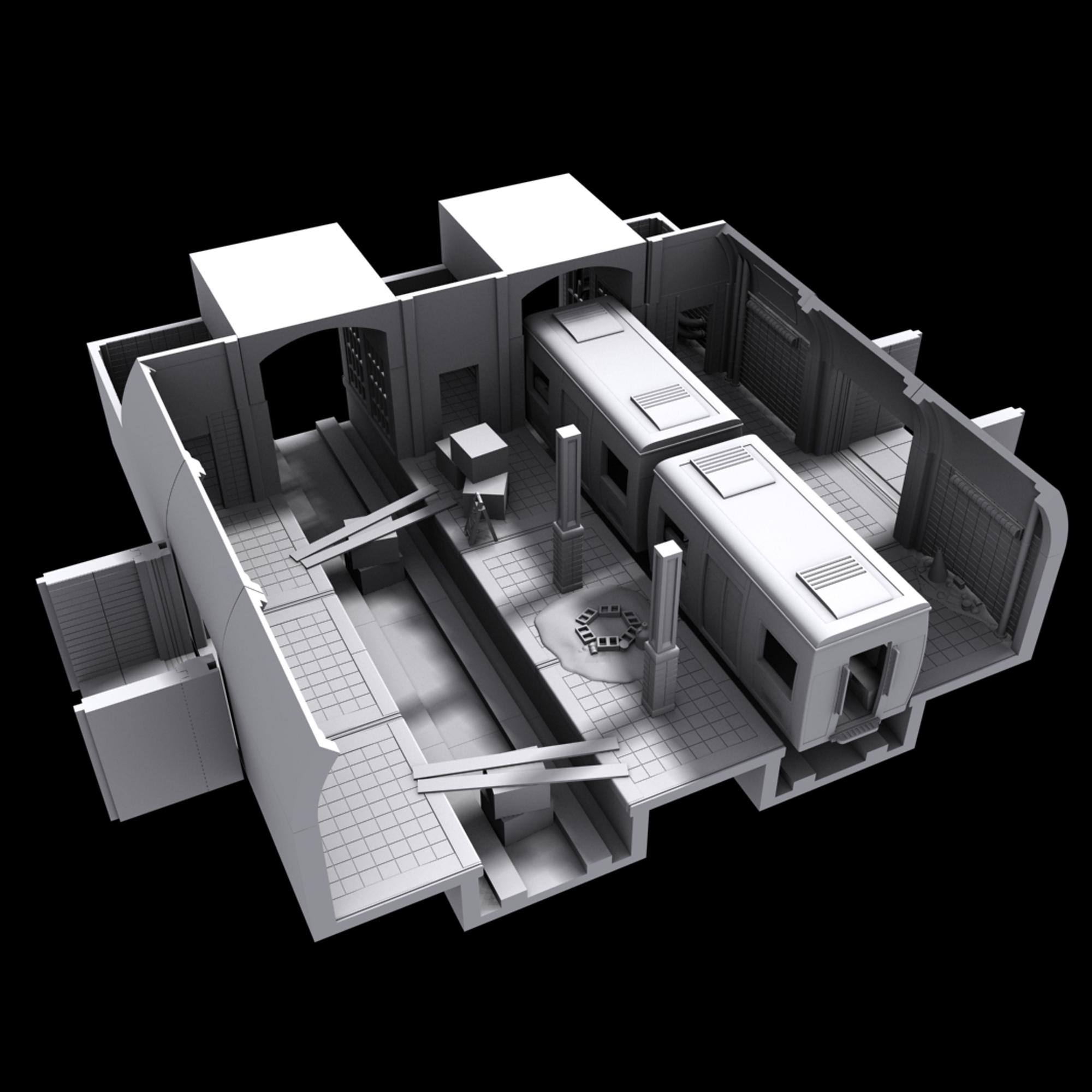3D Printed RPG Terrain: Fallout-inspired Subway Ruins - Wasteland ...