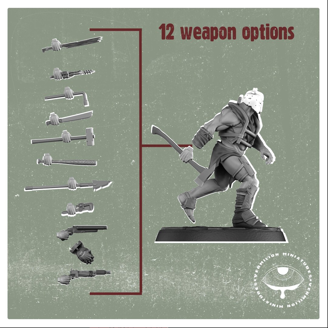 32mm Atomic Mutant Weapons Pack – Fallout RPG Mini | Post-apocalyptic ...