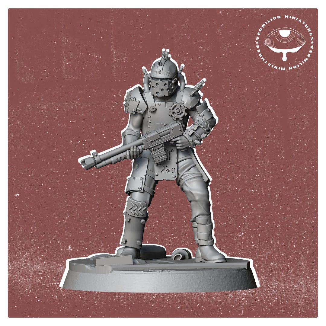 32mm Heavy Armored Wasteland Rust Reaver – Fallout RPG Mini | Post ...