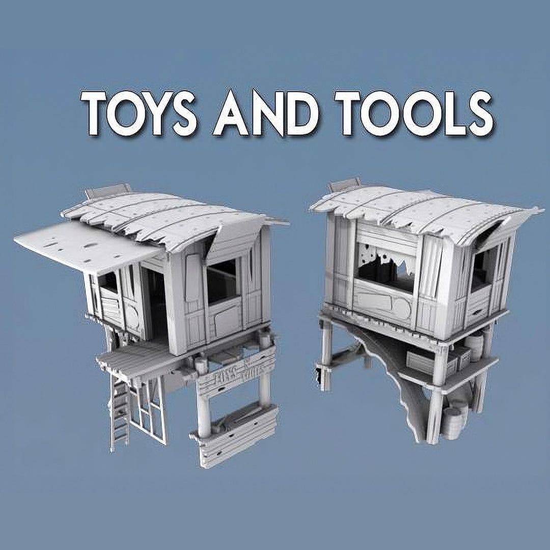 3D Printed Post-apocalyptic Building Terrain - Toys and Tools Vendor ...