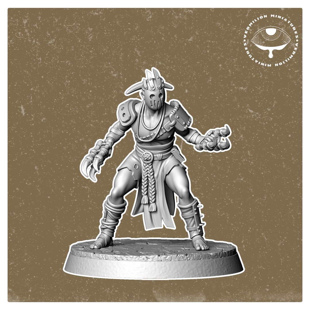 32mm Wasteland Tribal – Fallout RPG Mini | Post-apocalyptic Figure ...