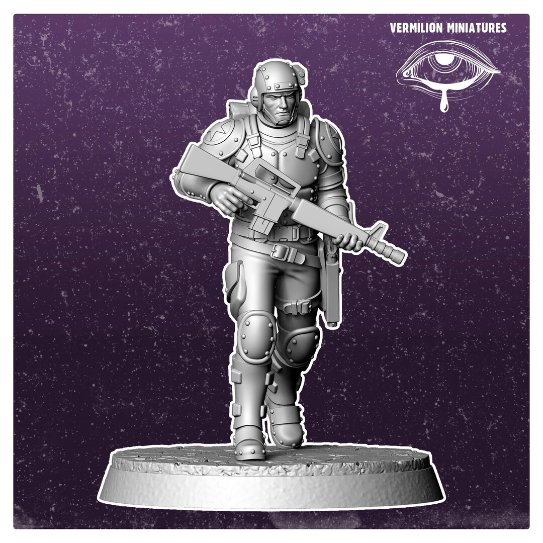 28mm Armored Wastelander – Fallout RPG Mini | Post-apocalyptic Figure ...