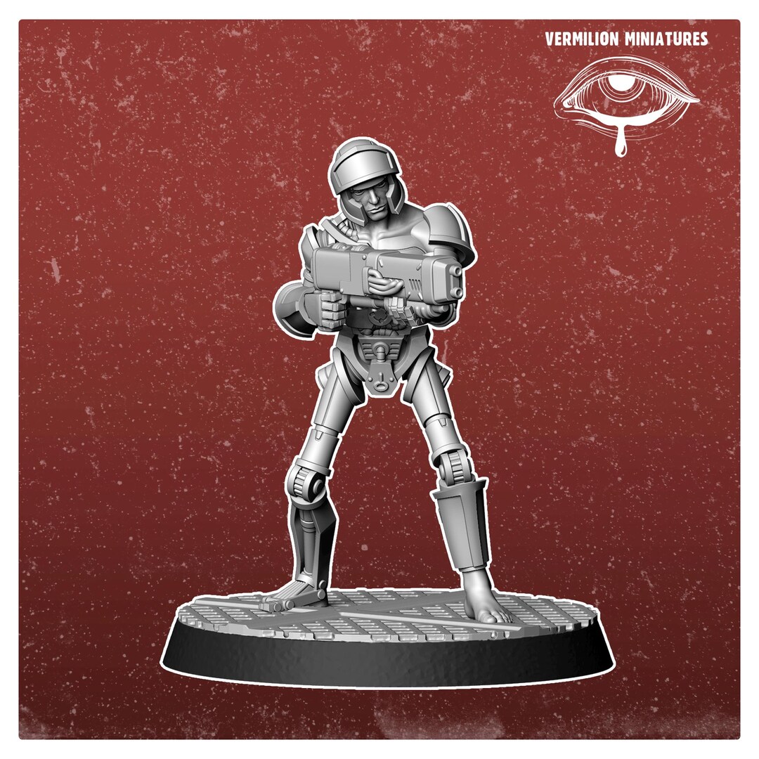 32mm Wastelander Replicant – Fallout RPG Mini | Post-apocalyptic Figure ...