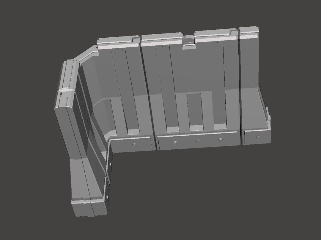 3D Printed Post-apocalyptic Building Terrain - Checkpoint M23B Wall ...