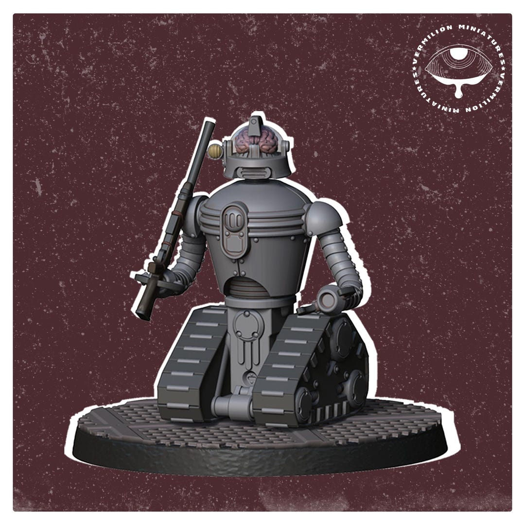32mm Hardened Wasteland Scan Bot – Fallout RPG Mini | Post-apocalyptic Figure | Vermilion ...