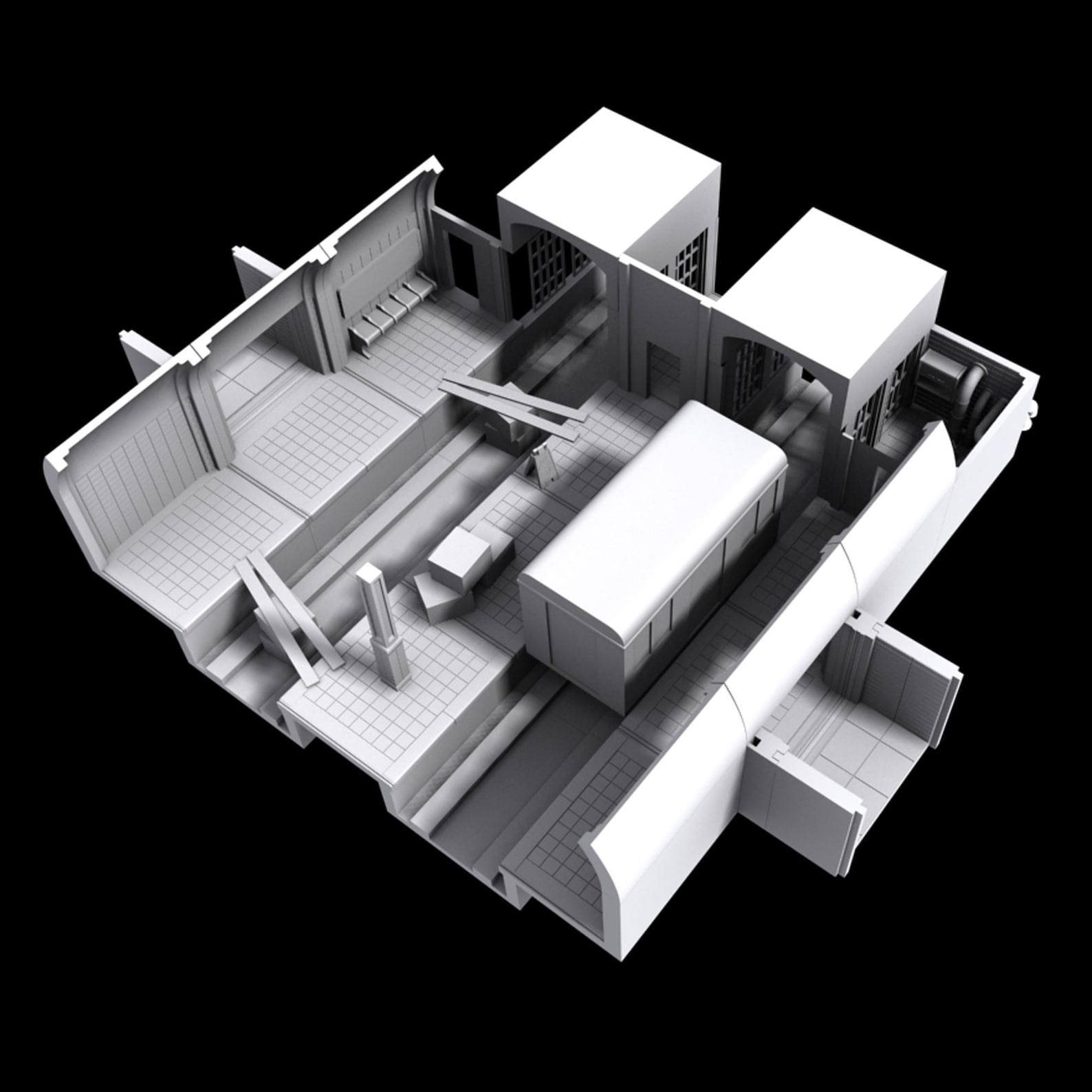 3D Printed RPG Terrain: Fallout-inspired Subway Ruins - Wasteland ...