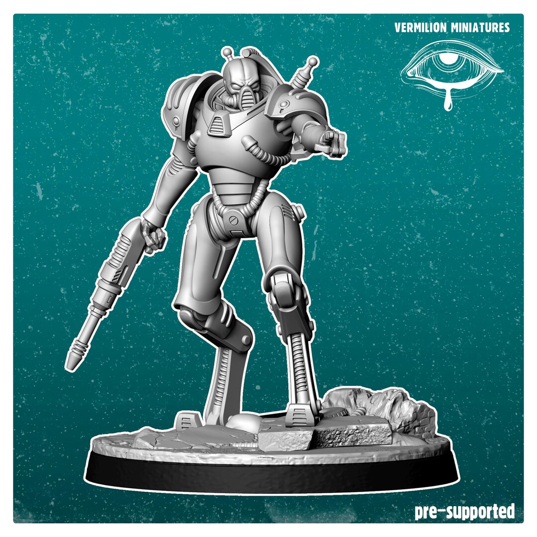 32mm Wasteland Armored Extraterrestrial Visitor – Fallout RPG Mini ...