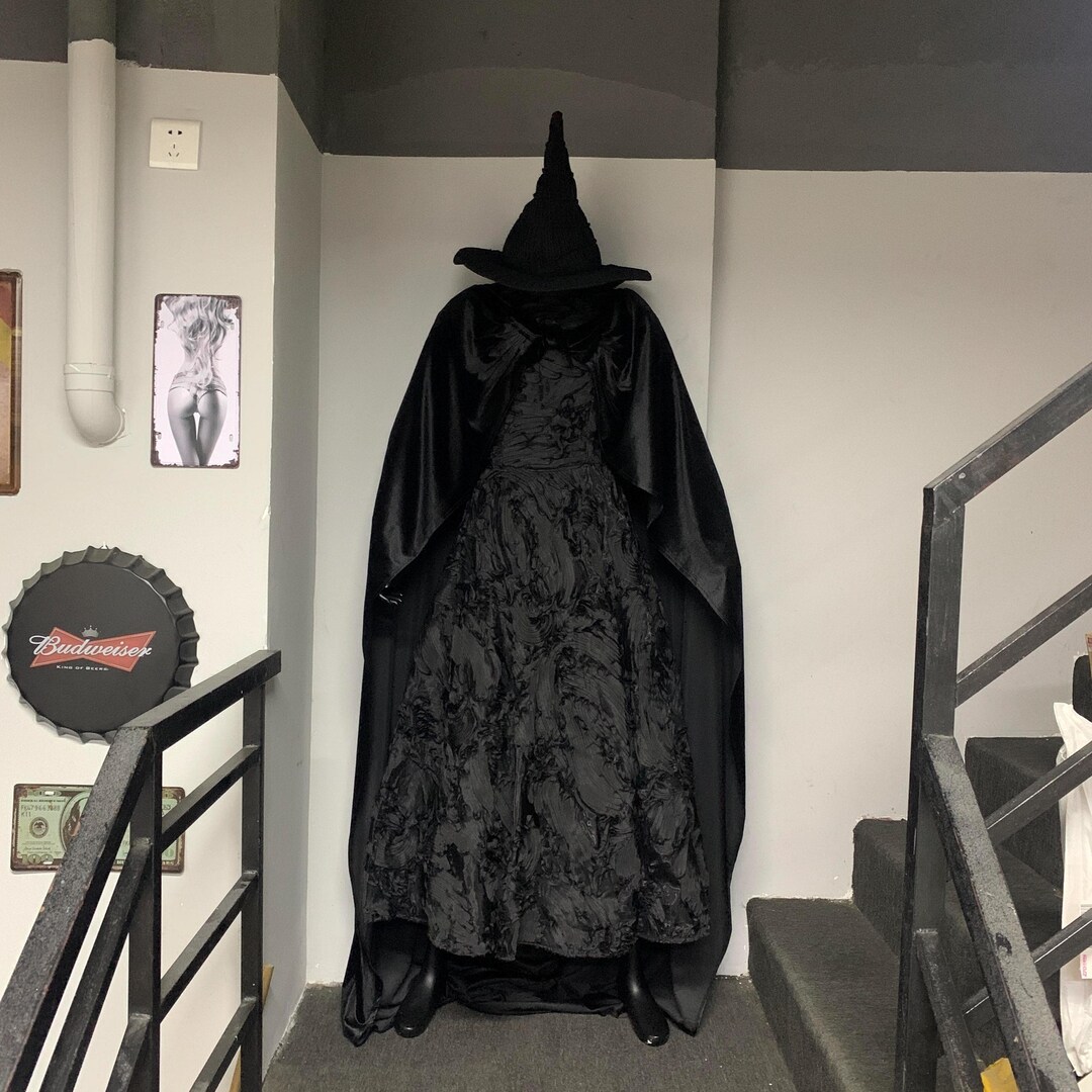 Elphaba Costume Cosplay Handmade Outfit Black Cloak - Etsy