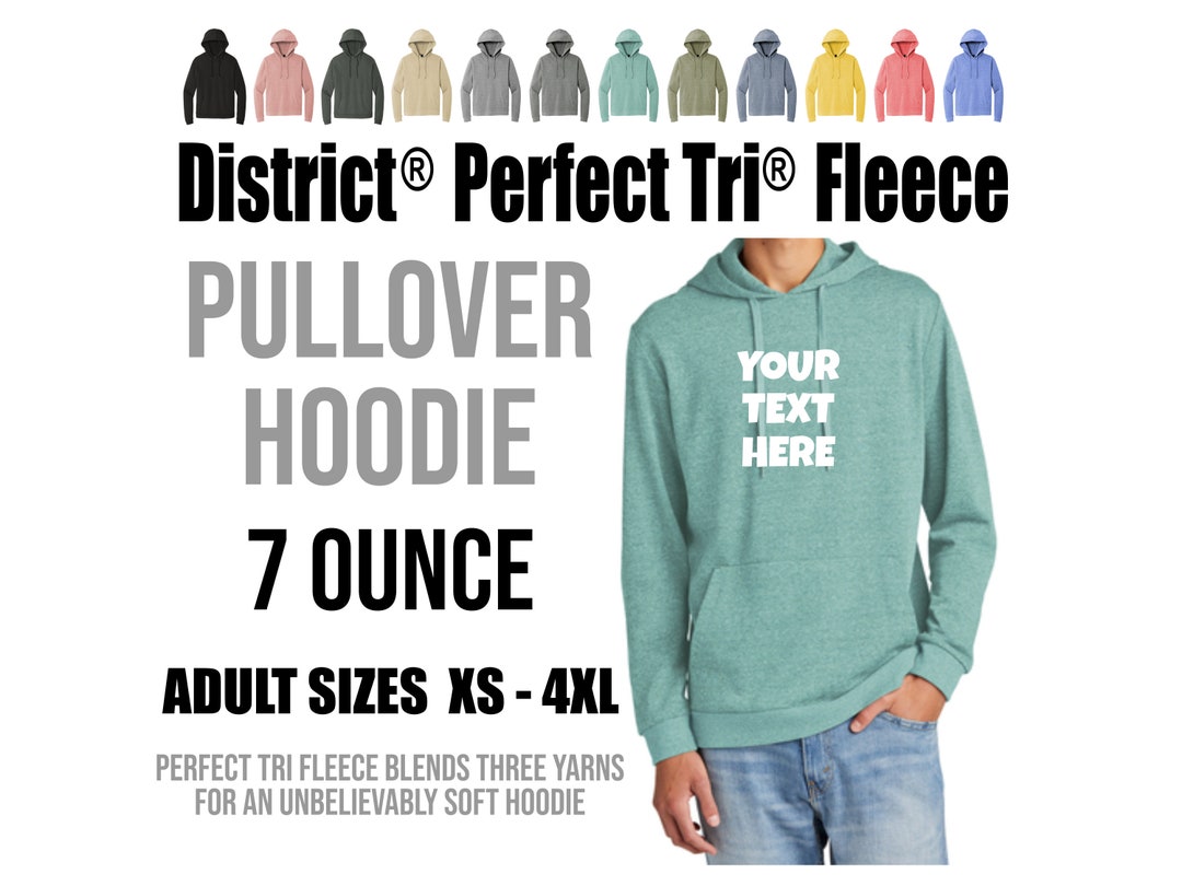 District® Perfect Tri® Fleece Pullover Hoodie, Custom Hoodie, Tri-blend, Super Soft DT1300 - Etsy