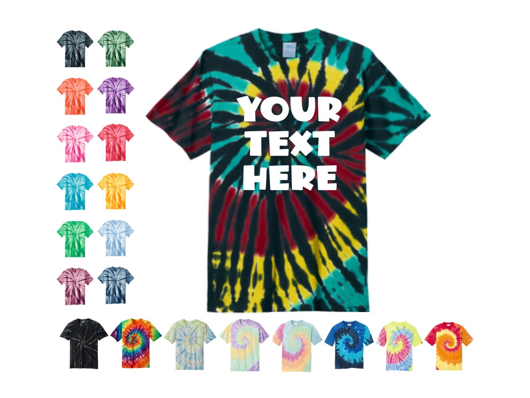 Adult Tie Dye, Custom Tie Dye Shirt, Custom Shirt, Personalized Tie Dye ...