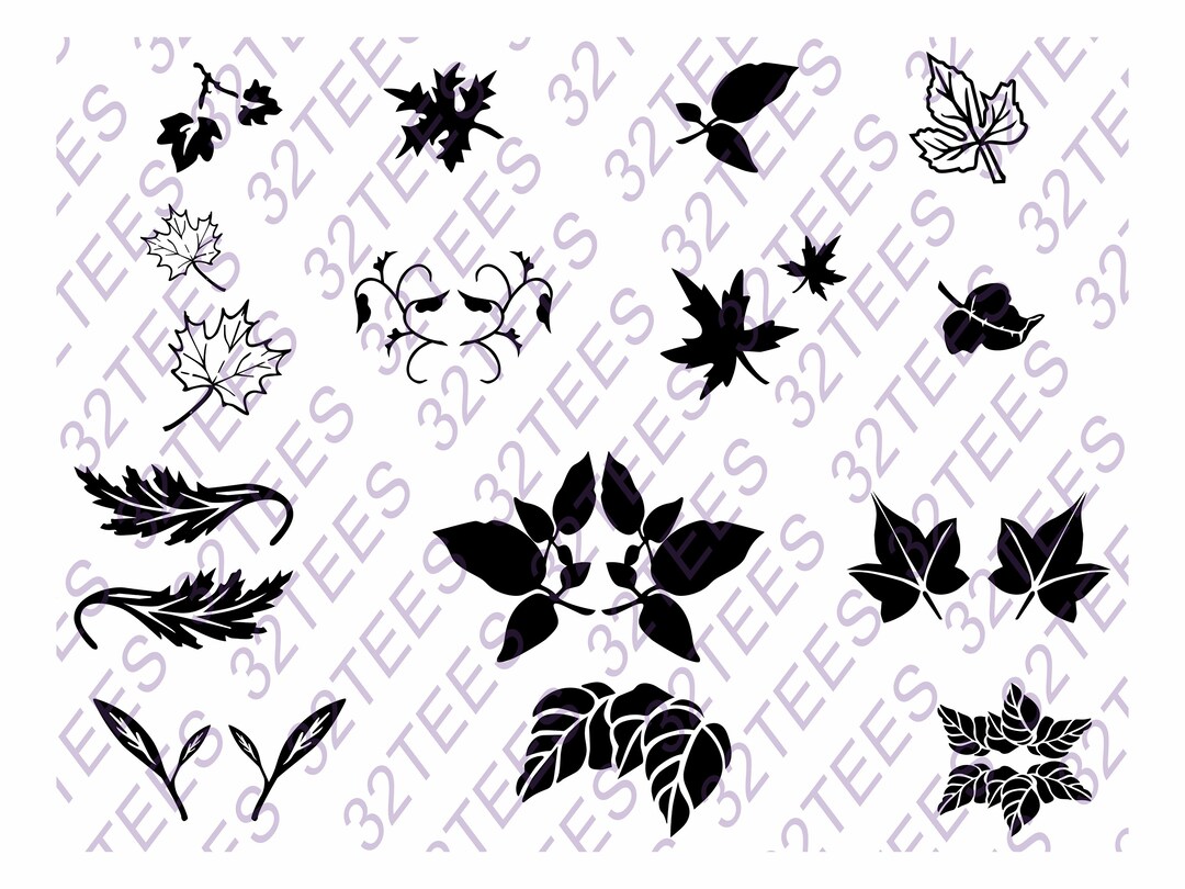 Leaves Pack SVG Bundle Leaves Pack Clip Art Bundle Svg Jpg - Etsy