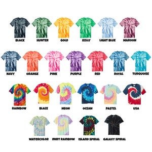Custom Text Tie Dye Shirt: Personalized Tie Dye - Etsy