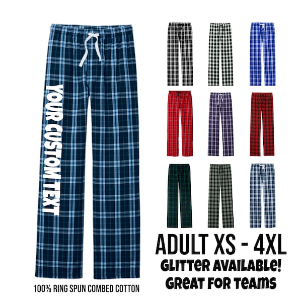 Fleece Pajama Pants Personalized - Etsy