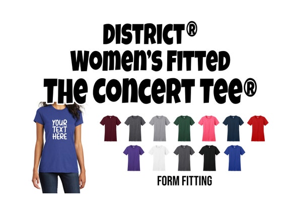 District ® Womens Fitted the Concert Tee ® Women's - Etsy